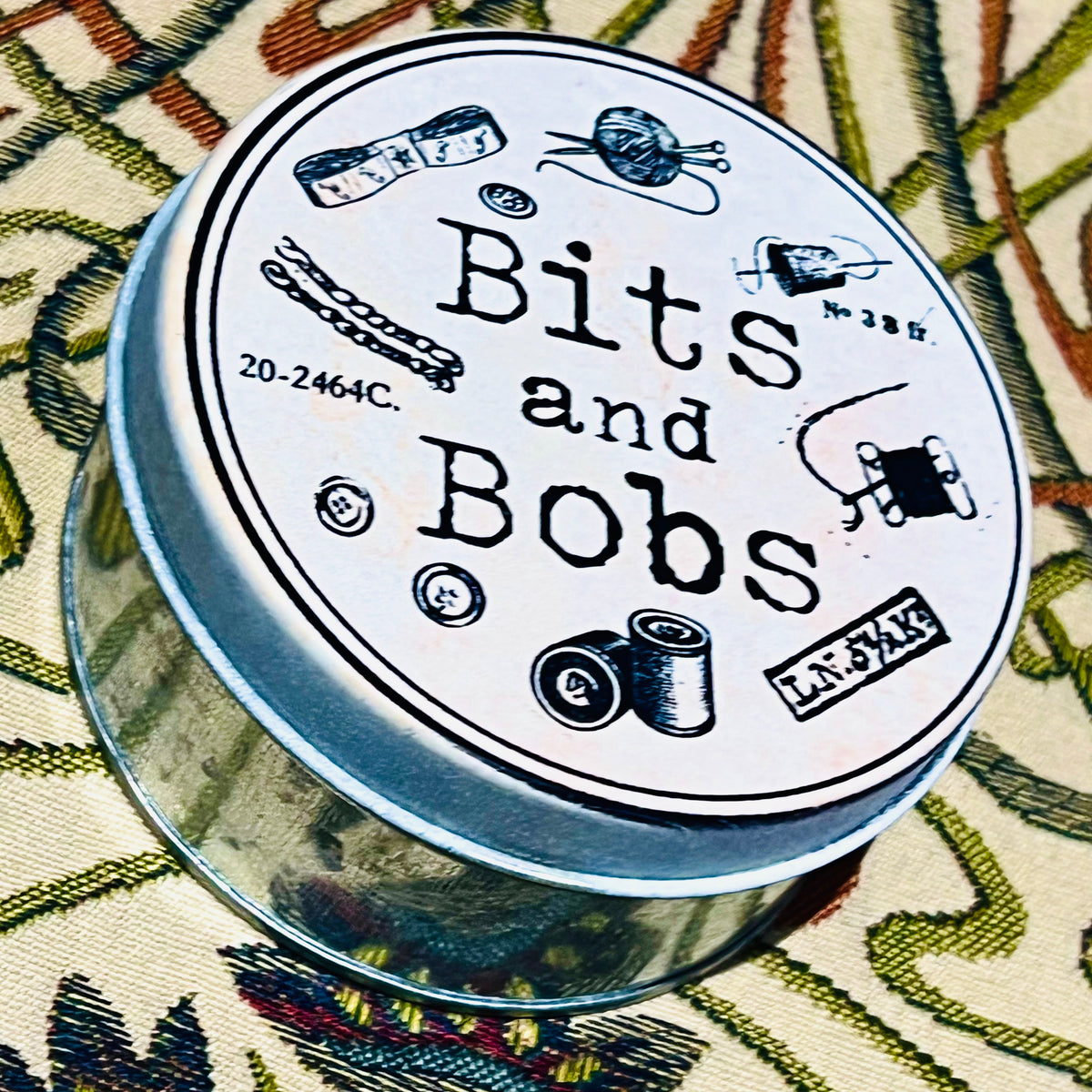 Galvanised Round Storage Tin